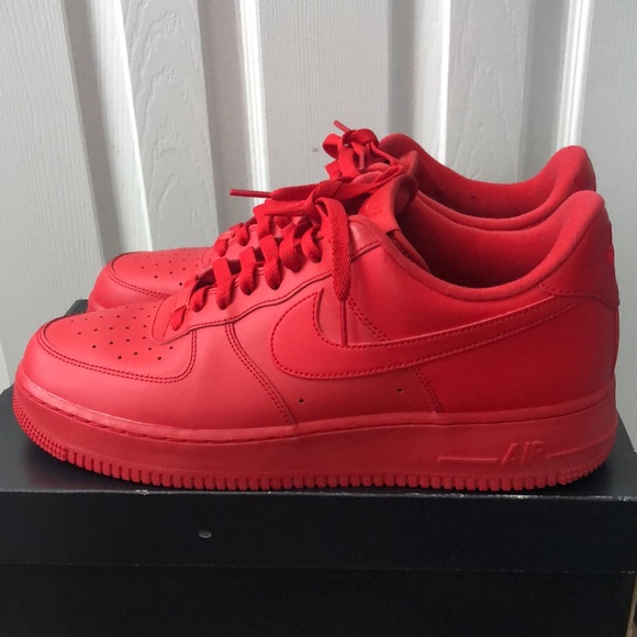 Nike | Shoes | Nike Air Force S All Red | Poshmark